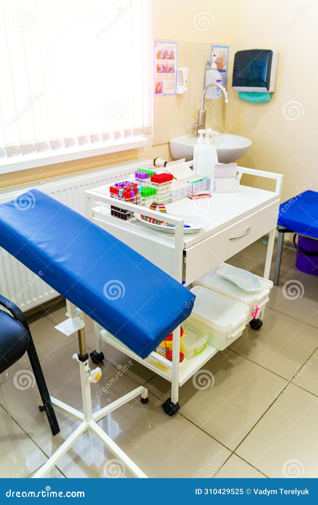 Rack of Tubes for Testing for Analysis in the Laboratory of Hematology ...
