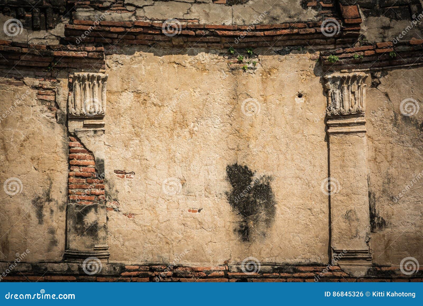 Racked Concrete Vintage Wall Background,old Walls Stock Photo - Image ...
