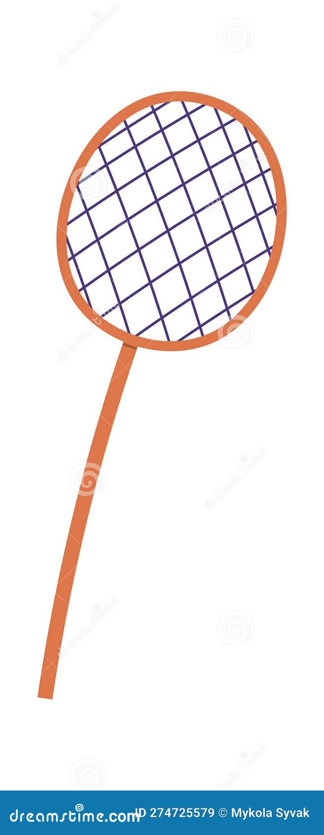 Racket for Badminton stock vector. Illustration of training - 274725579