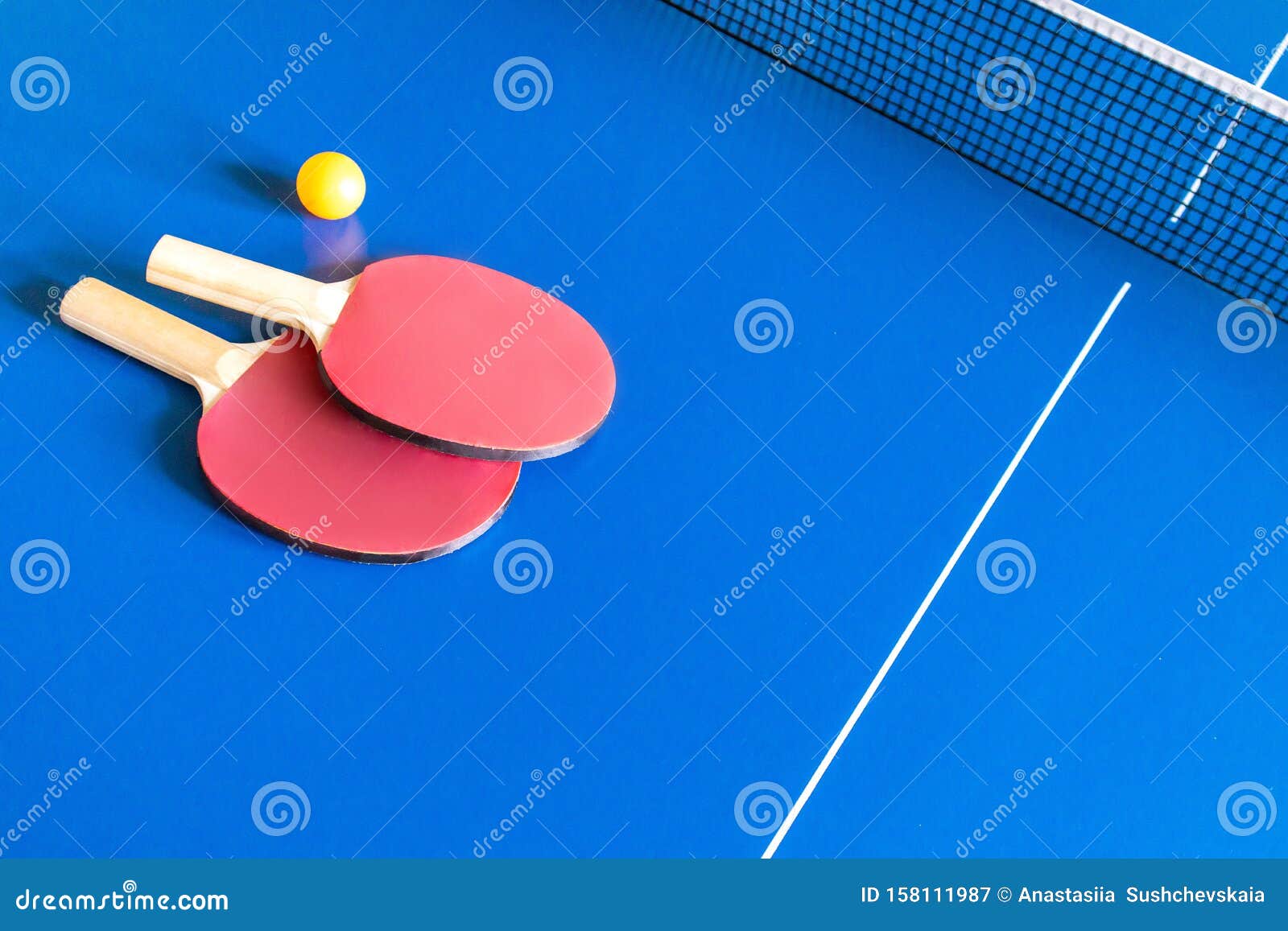 Racket Ball Net Table Tennis Stock Image - Image of match, game: 158111987