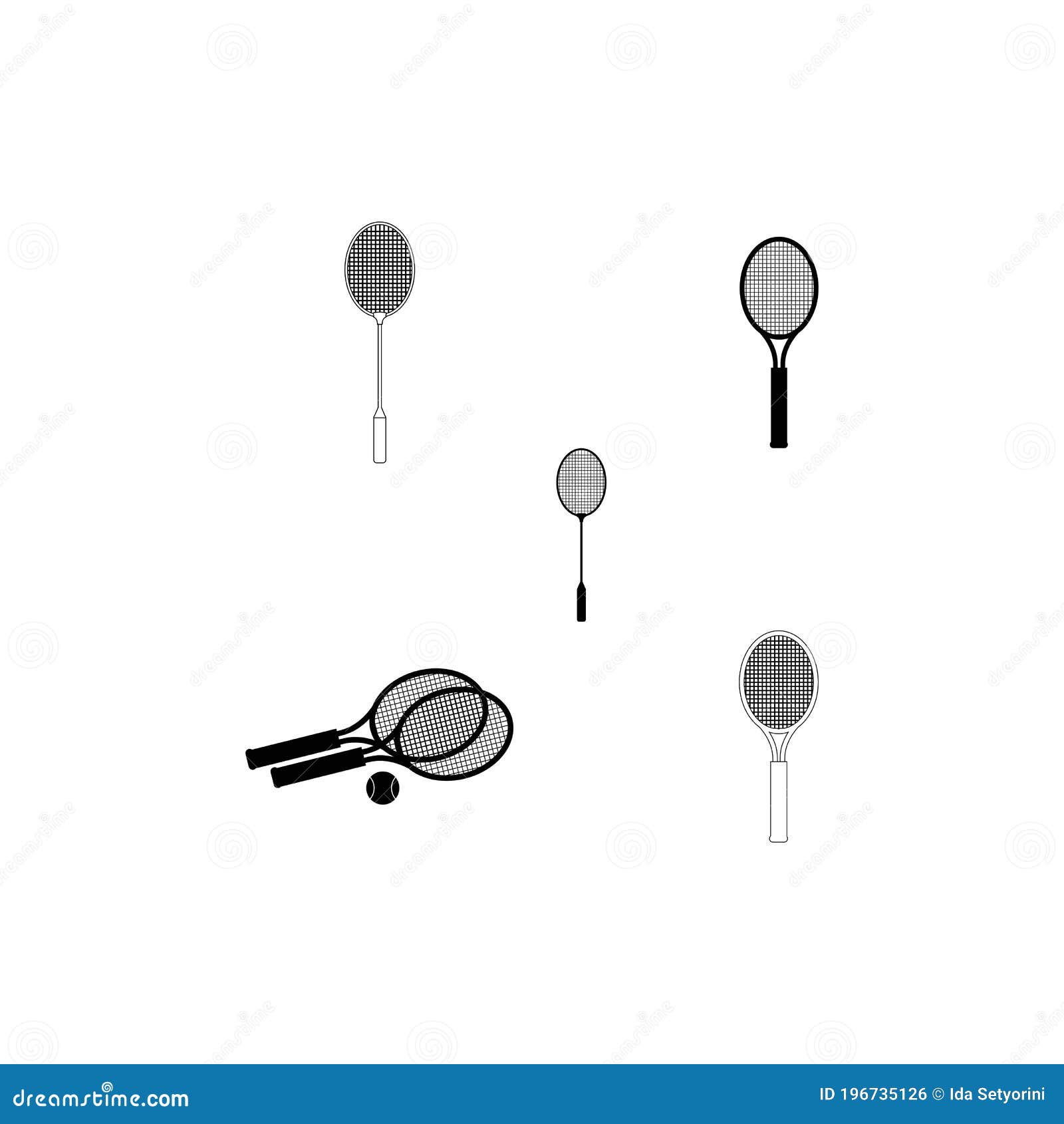 Racket logo stock vector. Illustration of isolated, vector - 196735126