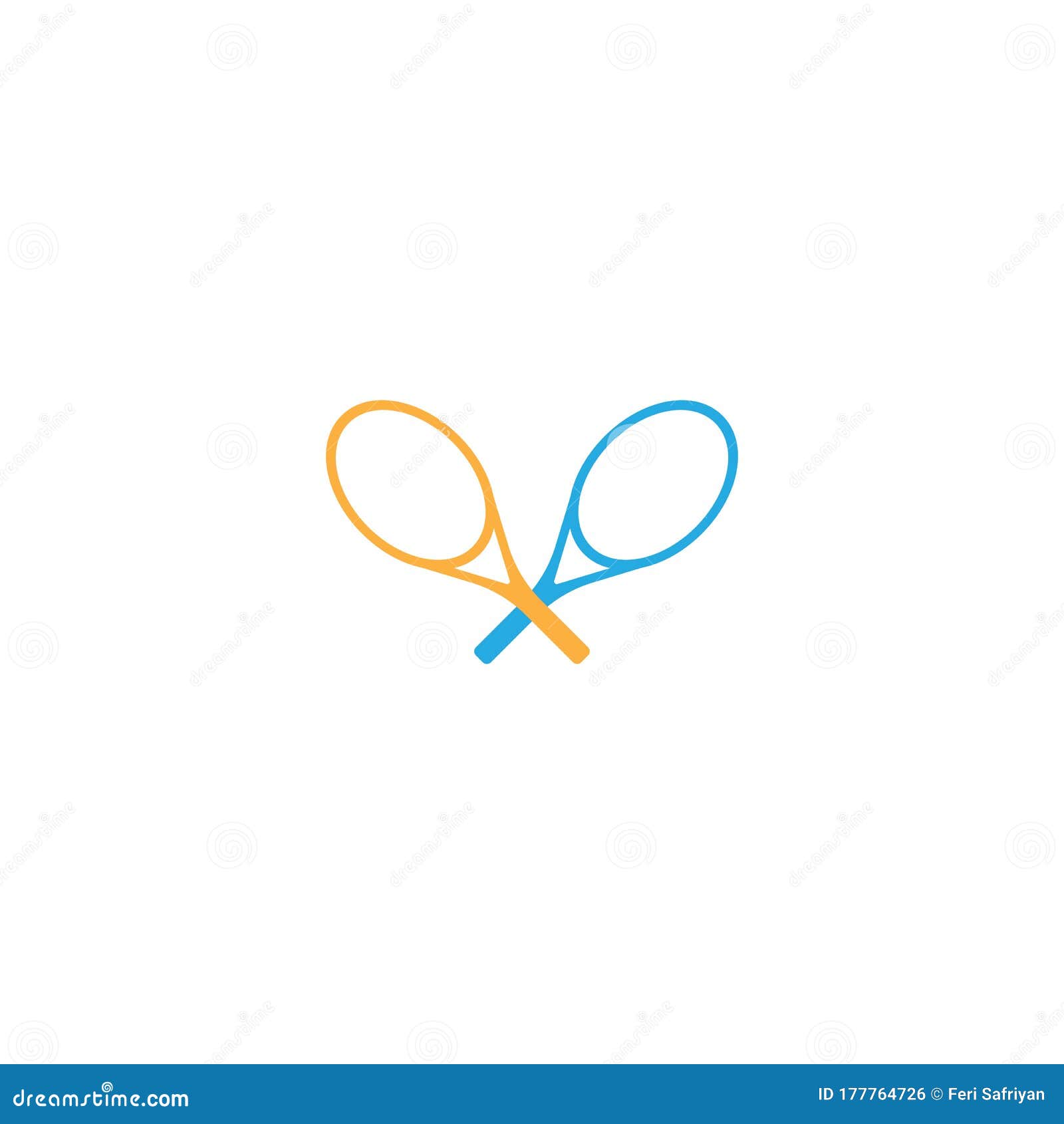 Racket logo vector stock vector. Illustration of stretched - 177764726