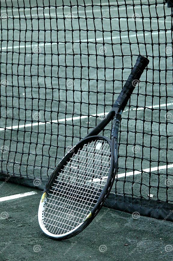 Racket on Net stock photo. Image of clay, tennis, racquette - 479246