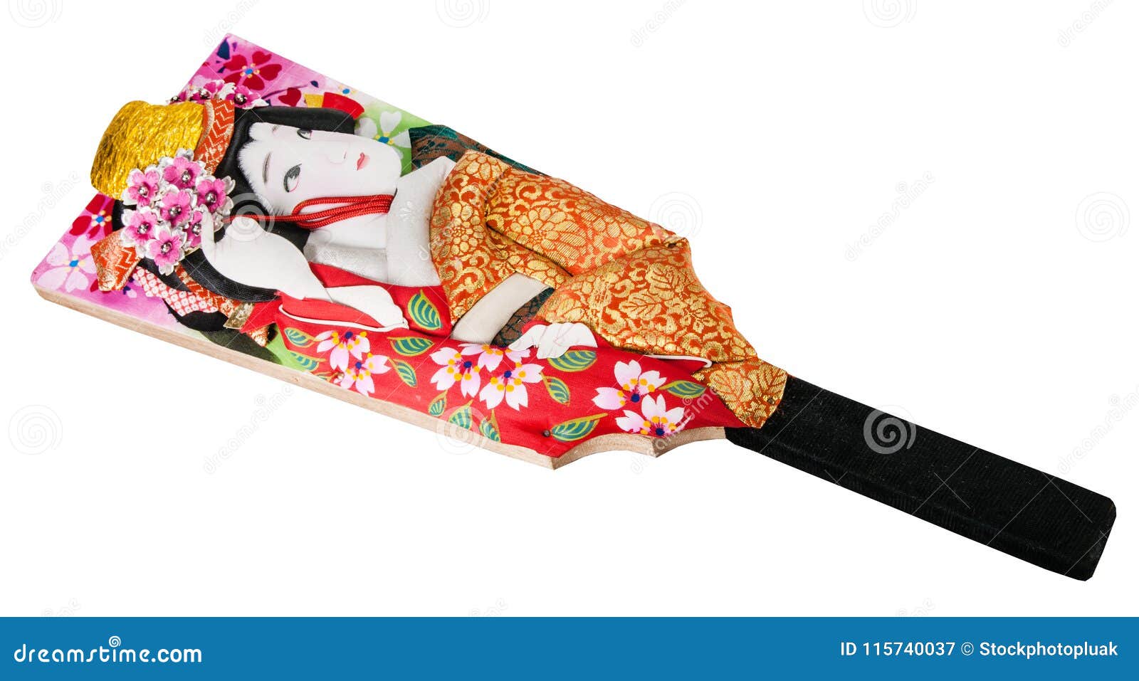 A Racket Used for the Traditional Game Hanetsuki Japan . Stock Image ...