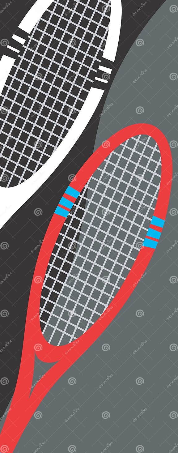 Rackets stock vector. Illustration of border, sport, colourful - 3703276