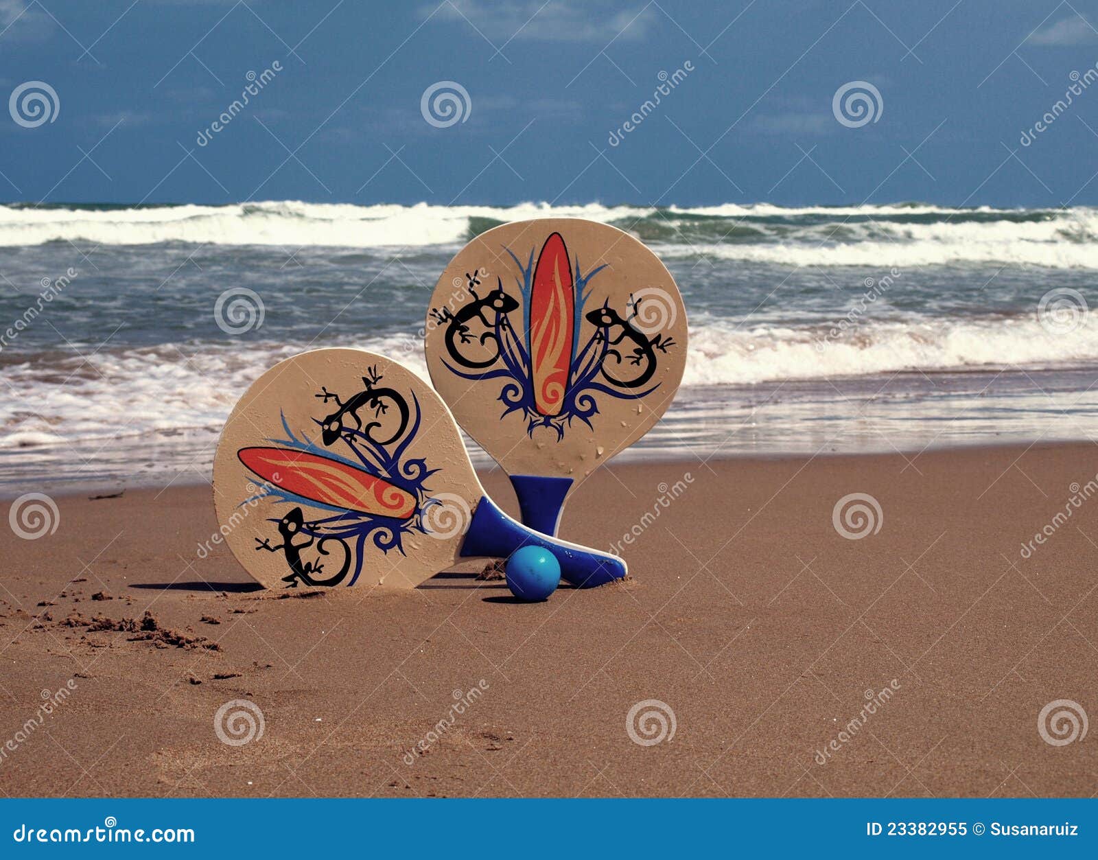 RACKETS of BEACH stock image. Image of sports, skyline - 23382955