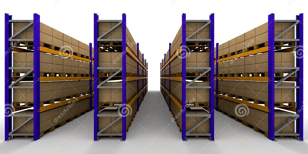 Racking stock illustration. Illustration of delivery, industry - 6300176