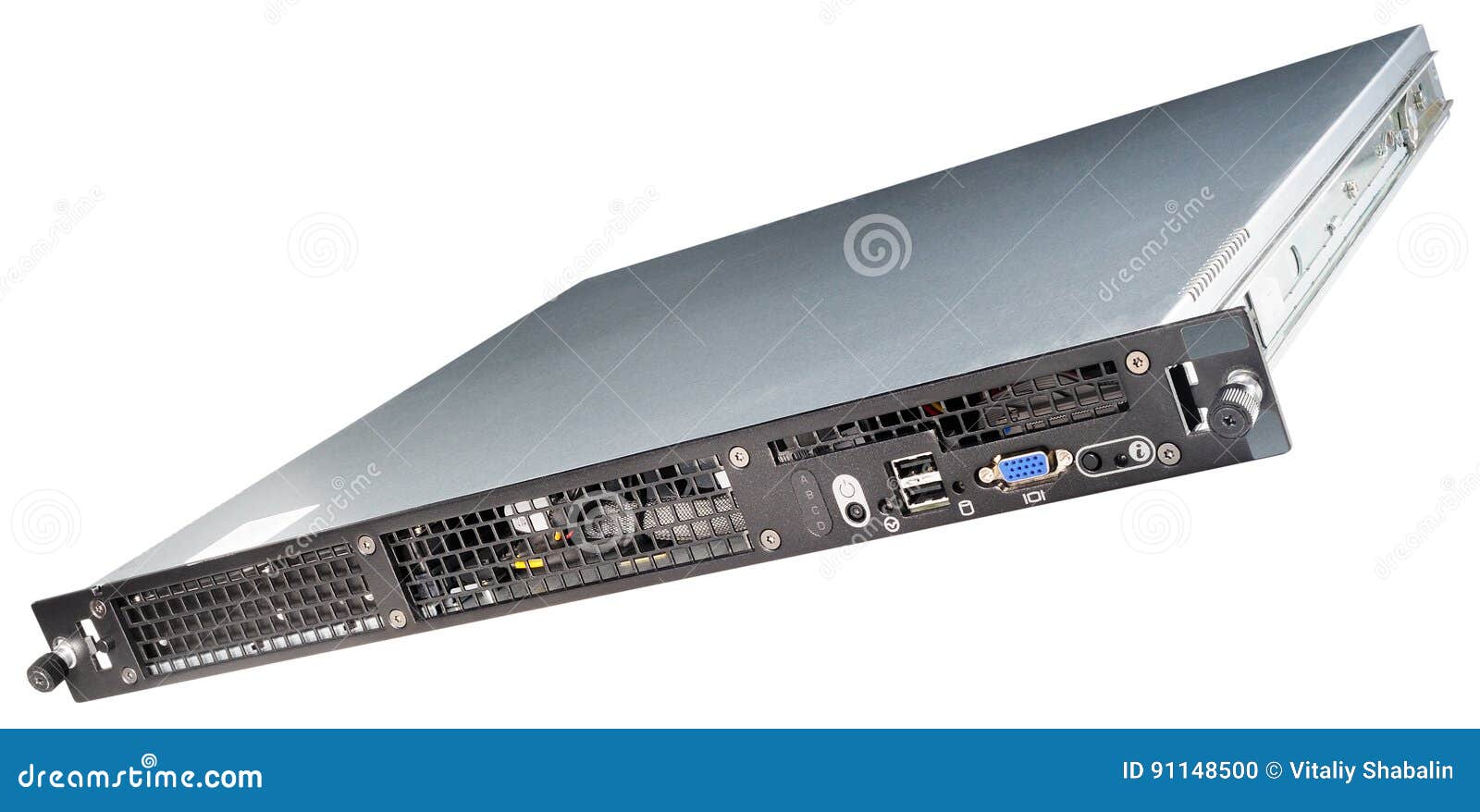 Rackmount server isolated stock photo. Image of equipment - 91148500