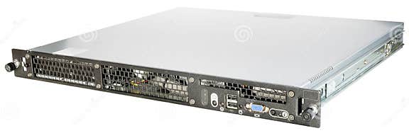 Rackmount Server Over White Stock Photo - Image of isometric, rack ...