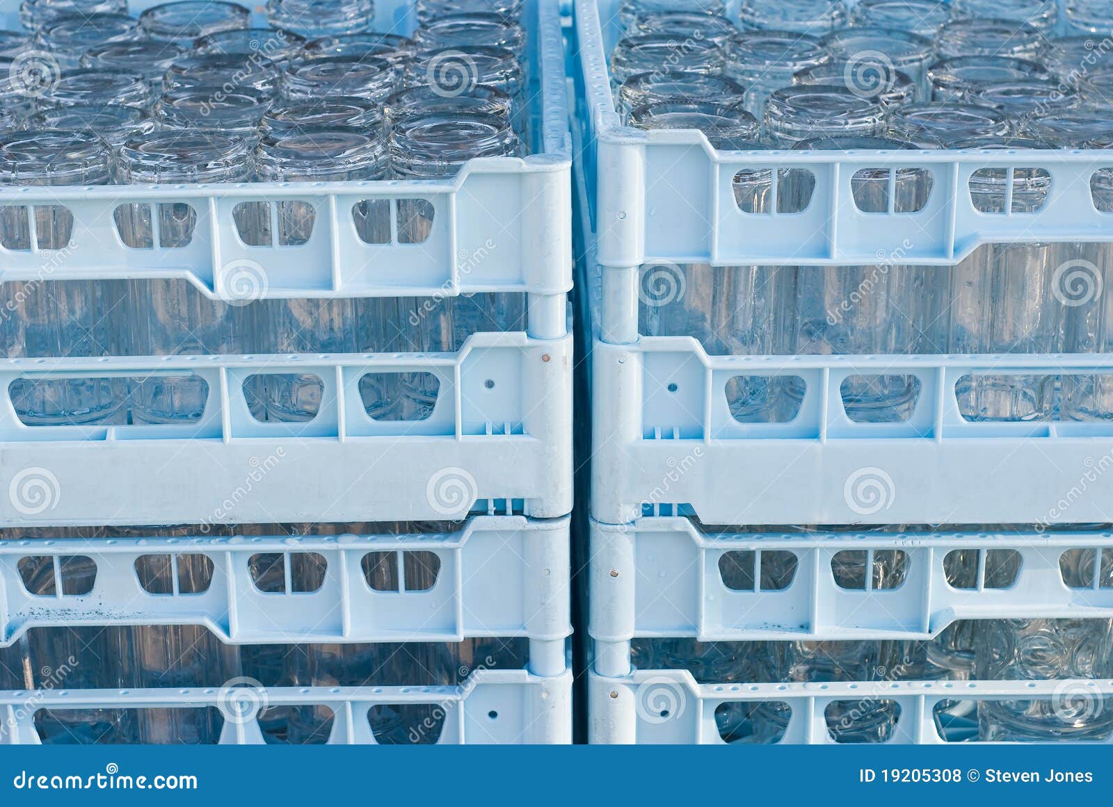 Racks of Beer Glasses stock photo. Image of beer, rack - 19205308