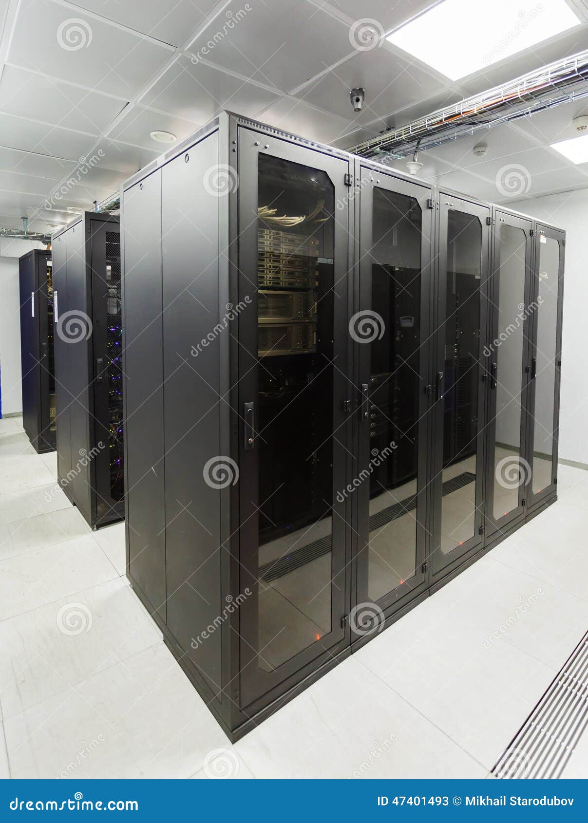 Racks in the data center stock image. Image of aisle - 47401493