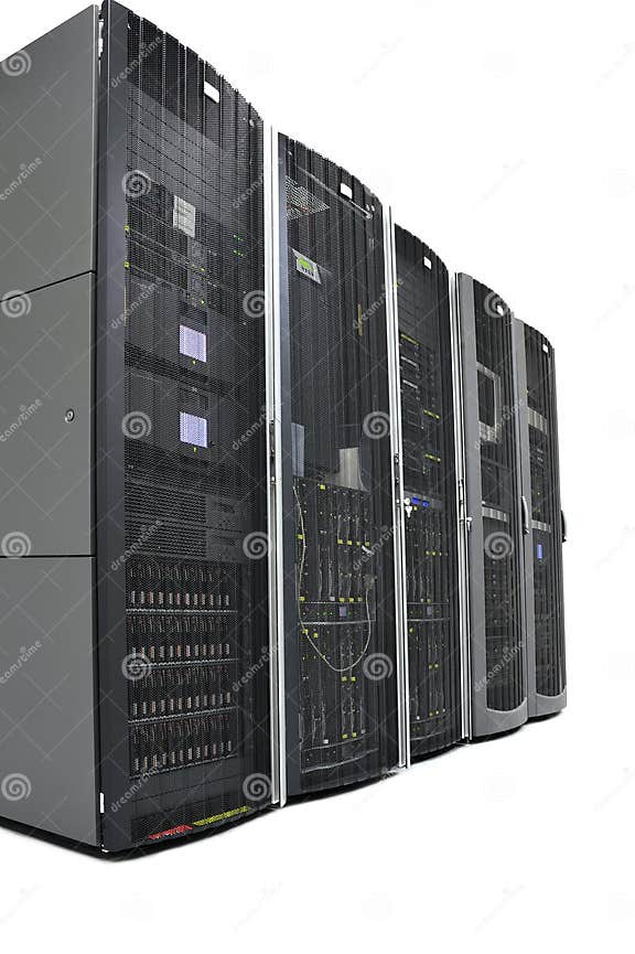 Racks in a datacenter stock image. Image of library, blade - 7961303