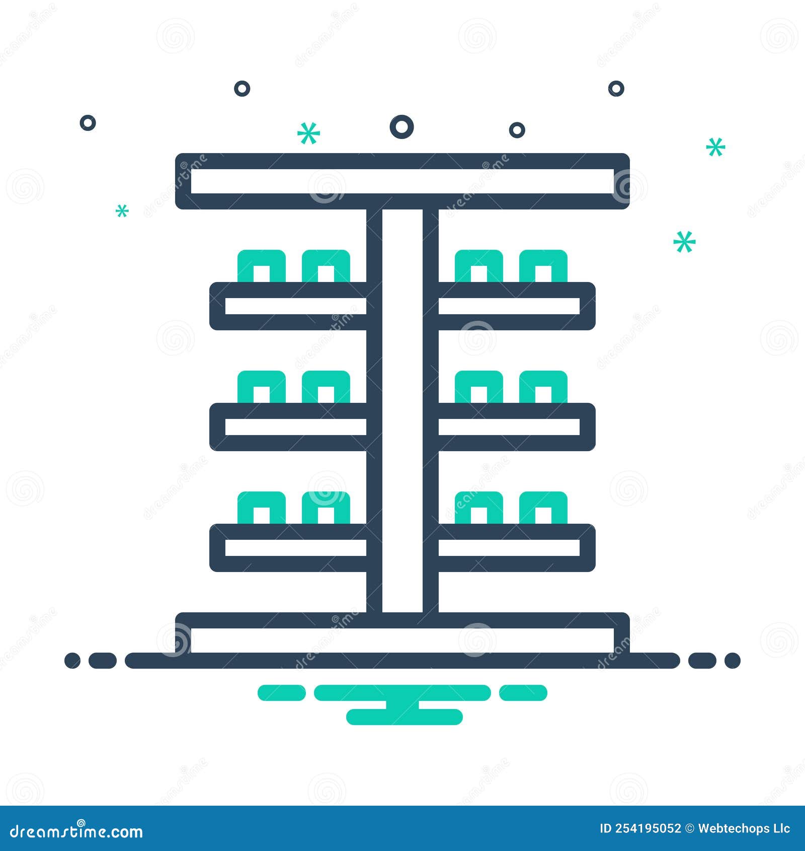 Mix Icon for Racks, Product and Equipment Stock Vector - Illustration ...