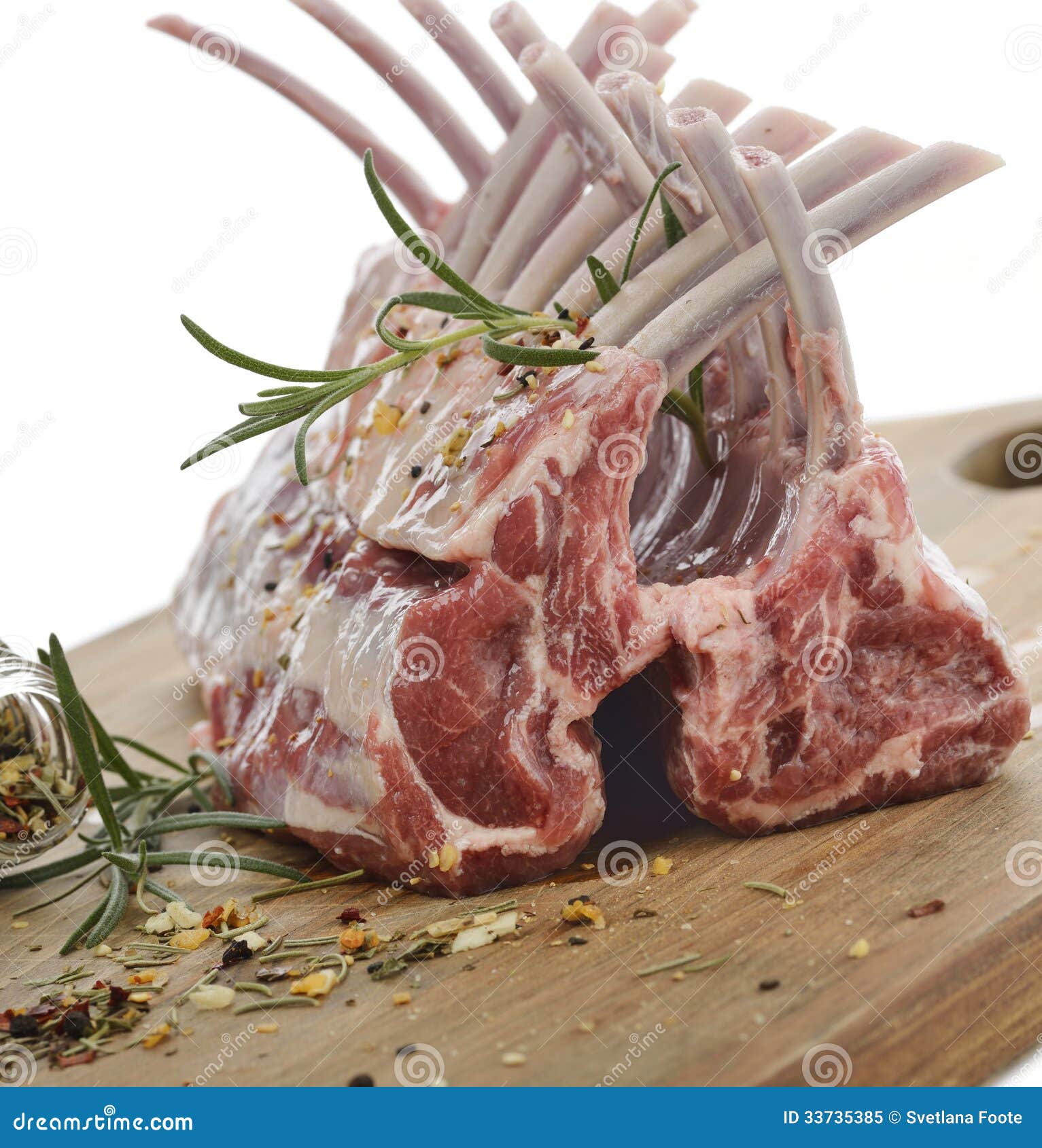 Racks of Raw Lamb Ribs stock image. Image of uncooked - 33735385