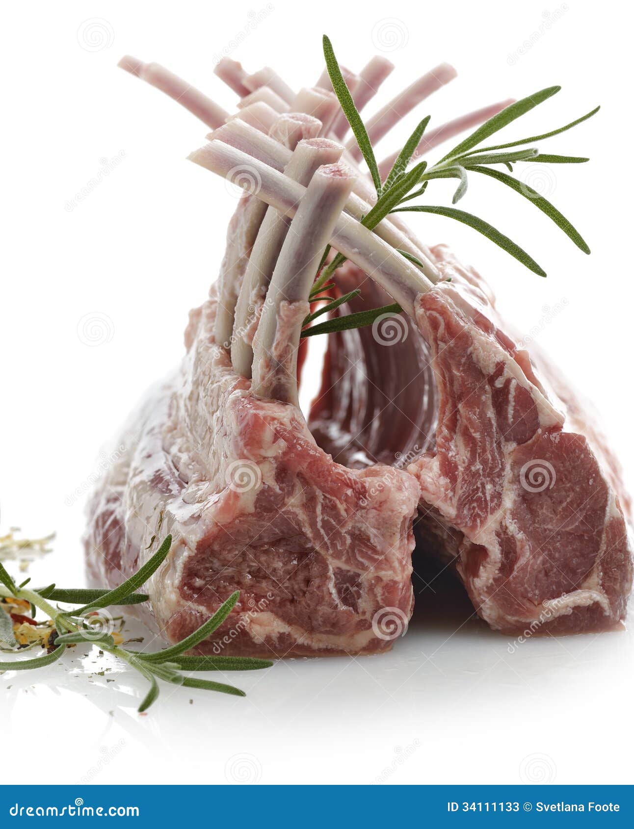 Racks of Raw Lamb Ribs stock image. Image of uncooked - 34111133