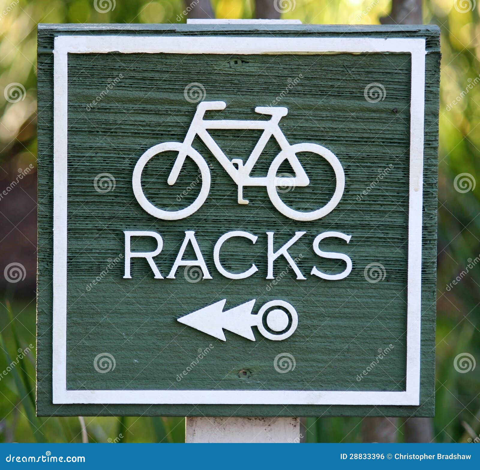 Racks Sign stock photo. Image of engraved, bike, racks - 28833396