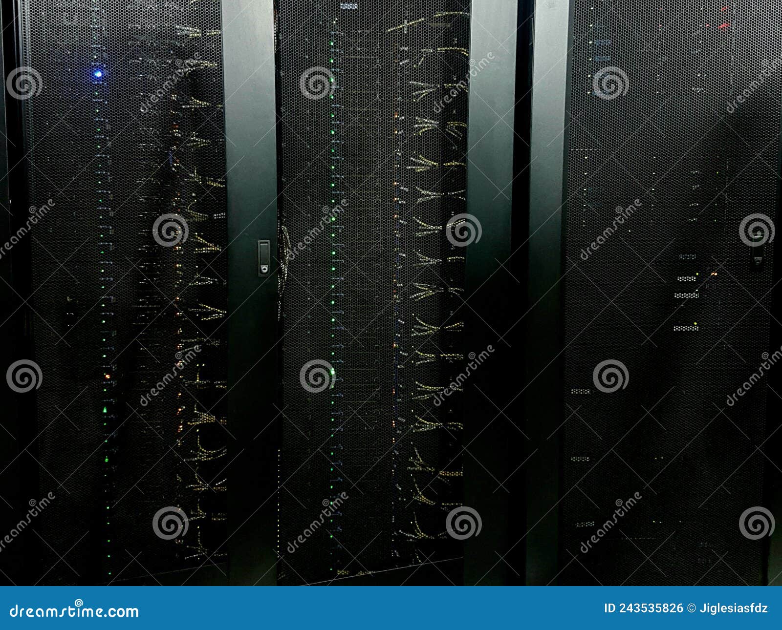 Racks in a Supercomputing Data Center Stock Photo - Image of center ...