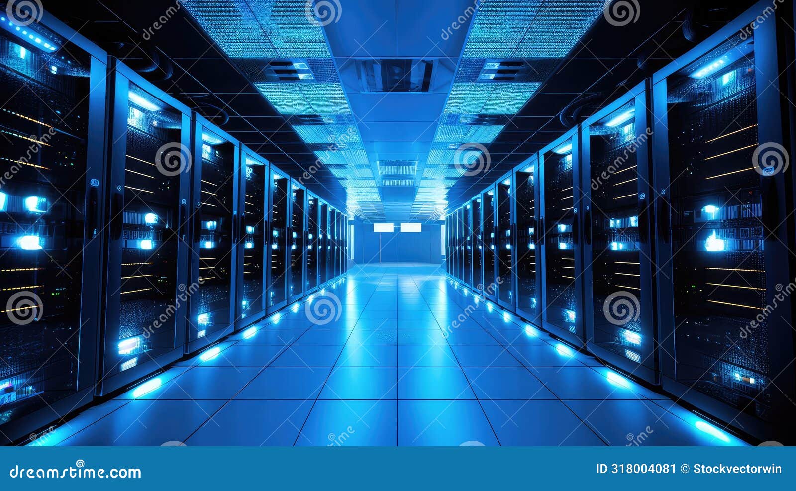 Racks Technology Managed Services Stock Illustration - Illustration of ...