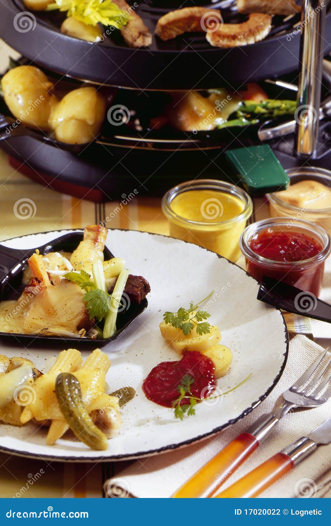 Raclette stock photo. Image of dining, cooking, health - 17020022