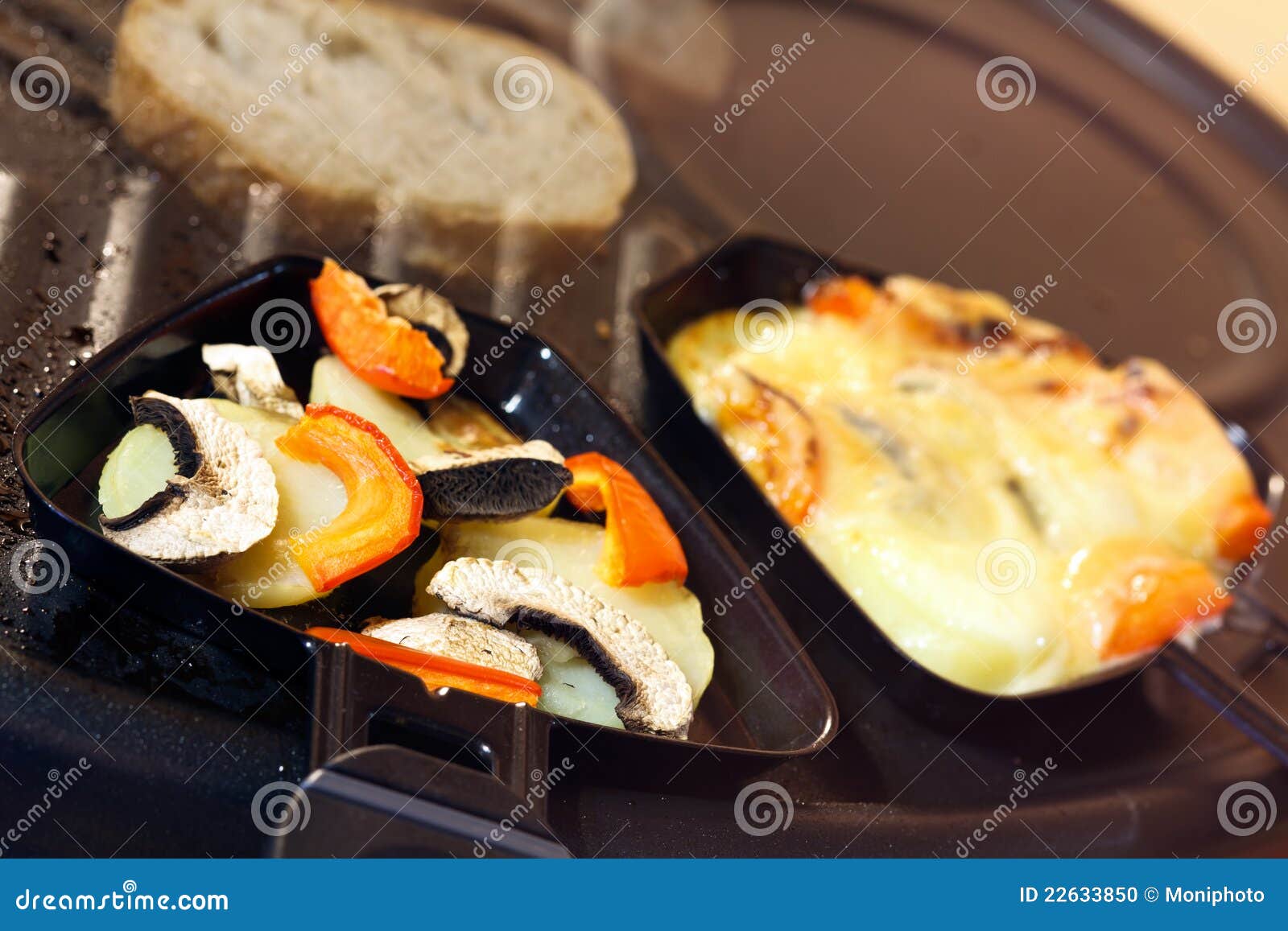 Raclette , a Swiss Gourmet Meal Stock Photo - Image of grill ...