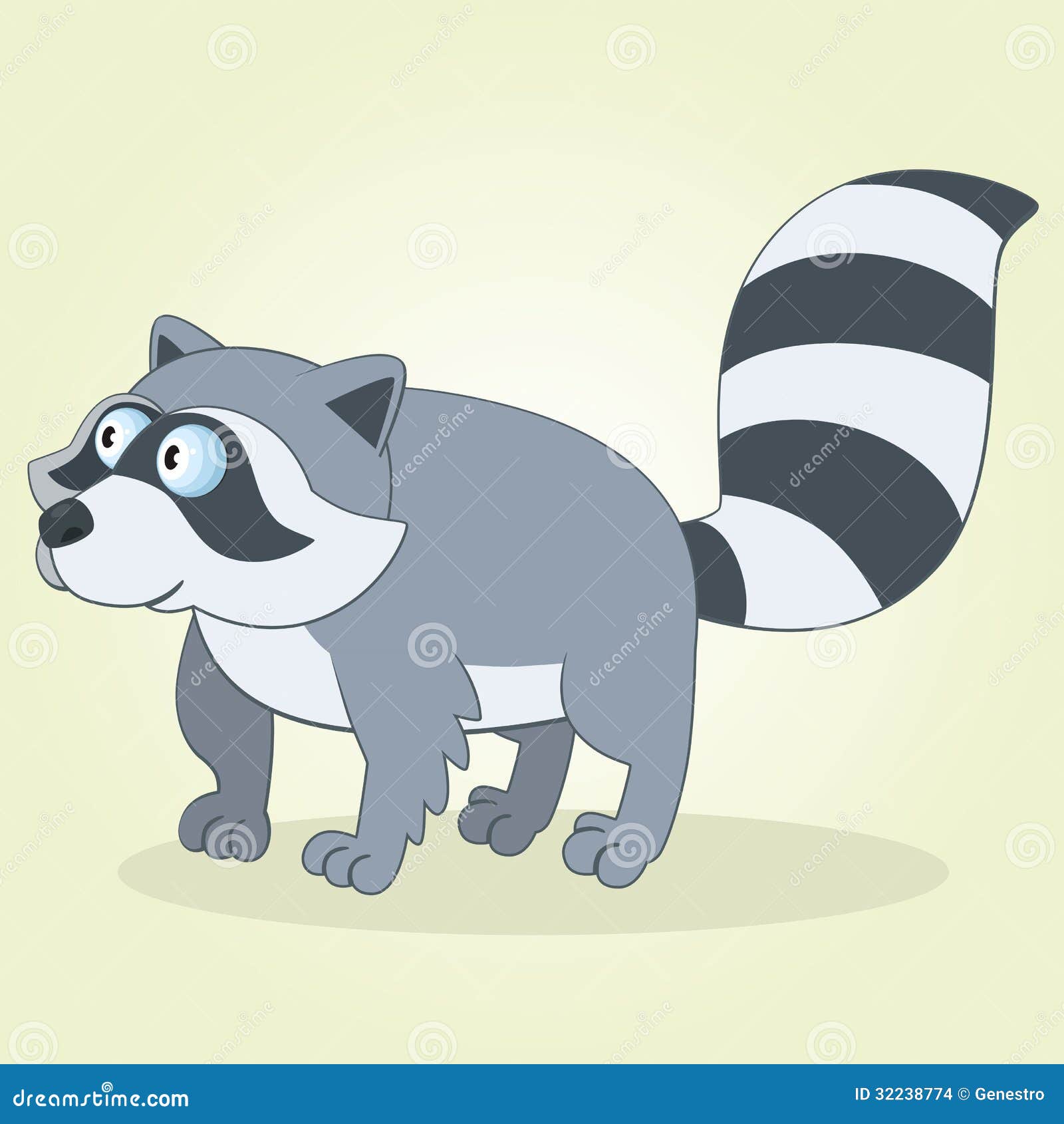 Racoon stock vector. Illustration of design, tropics - 32238774