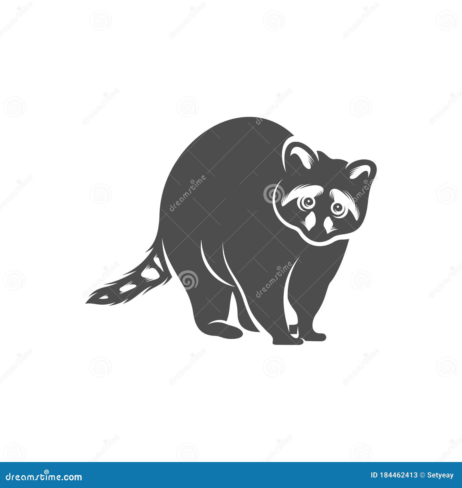 Racoon Logo Design Vector. Icon Symbol Stock Illustration ...