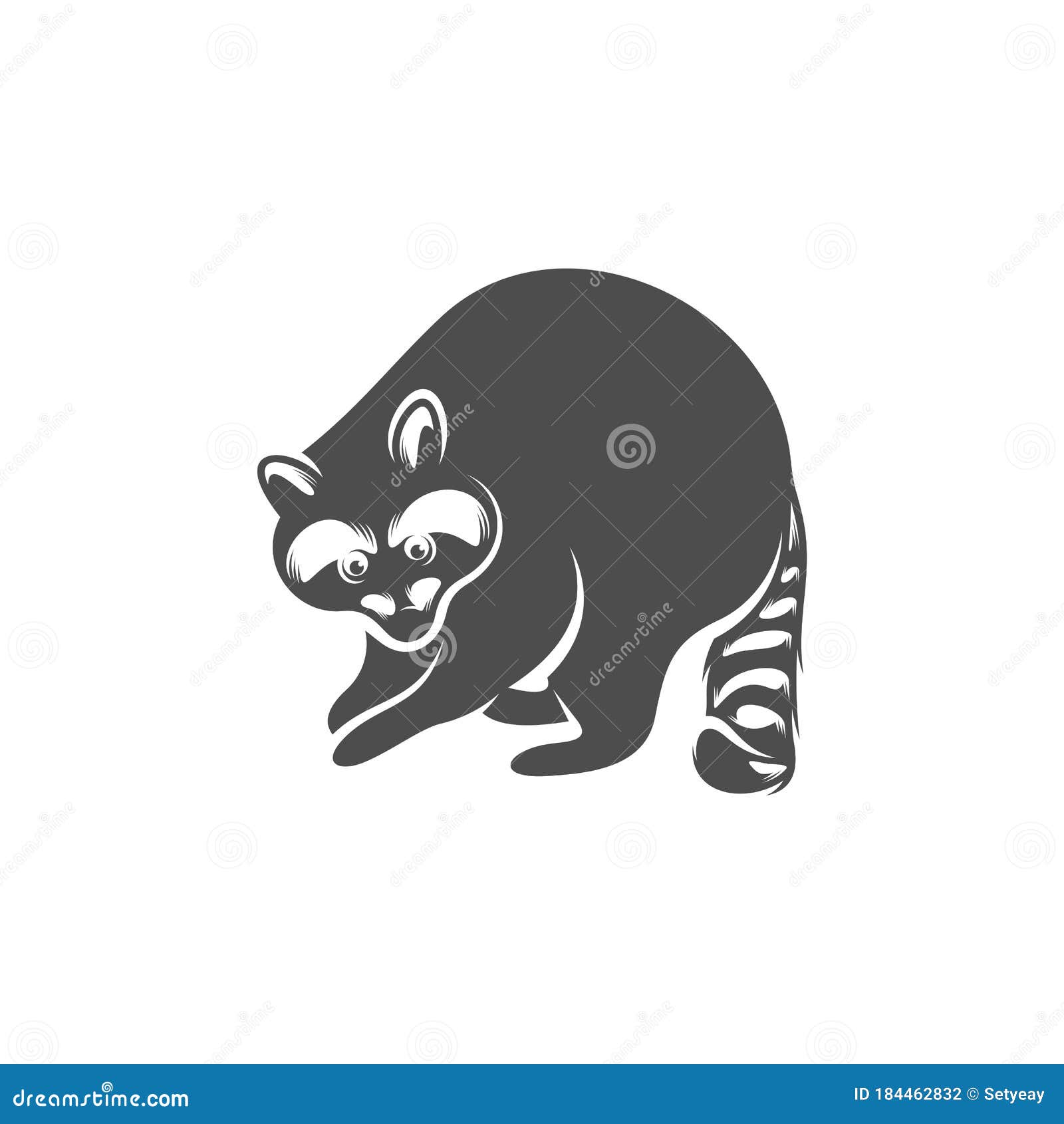 Racoon Logo Design Vector. Icon Symbol Stock Illustration ...