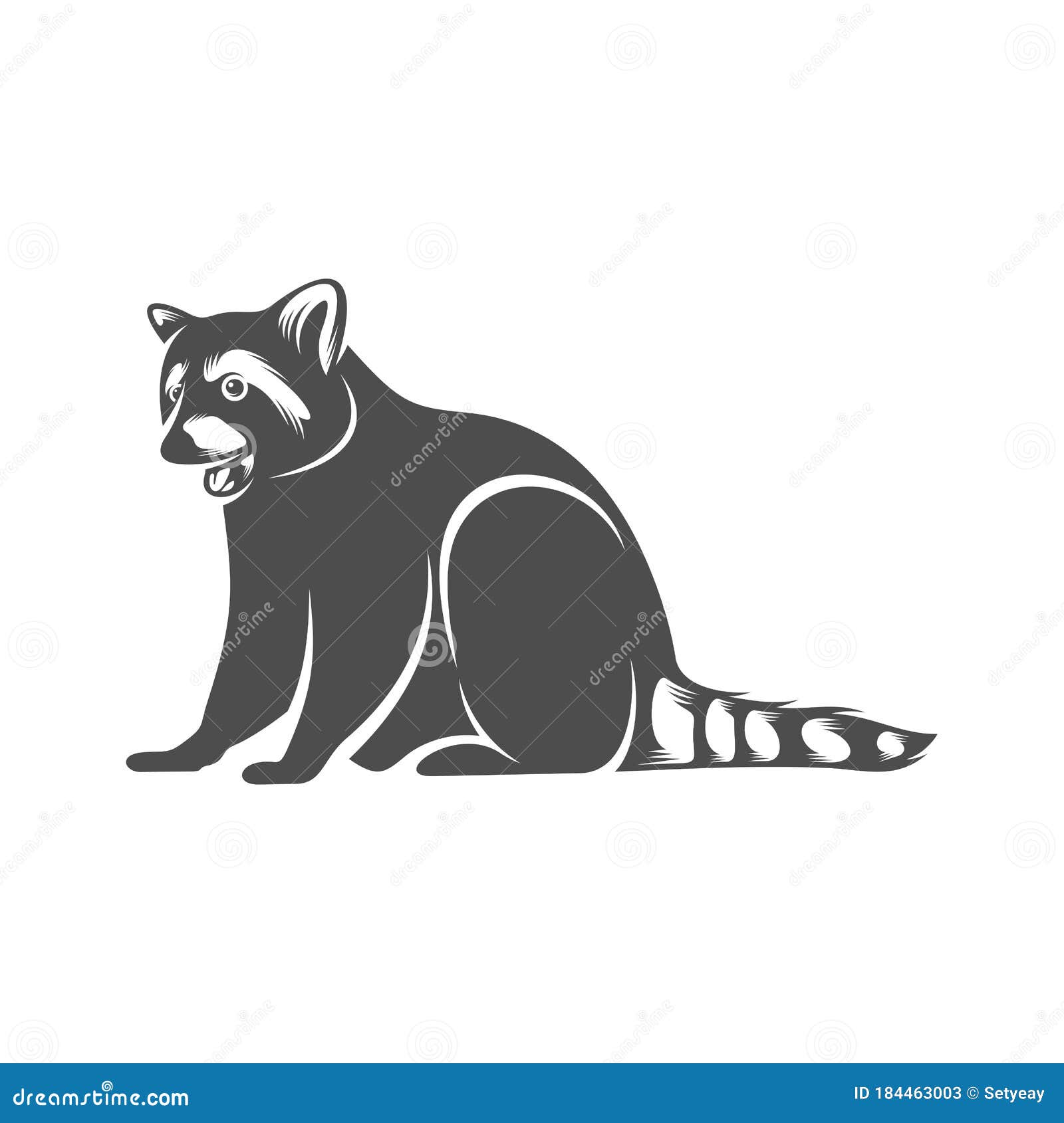 Racoon Logo Design Vector. Icon Symbol Stock Illustration ...