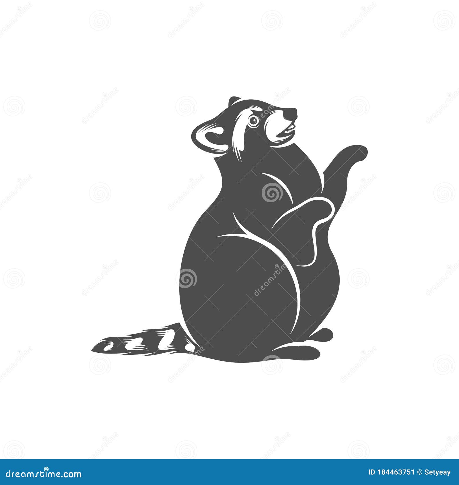 Racoon Logo Design Vector. Icon Symbol Stock Illustration ...