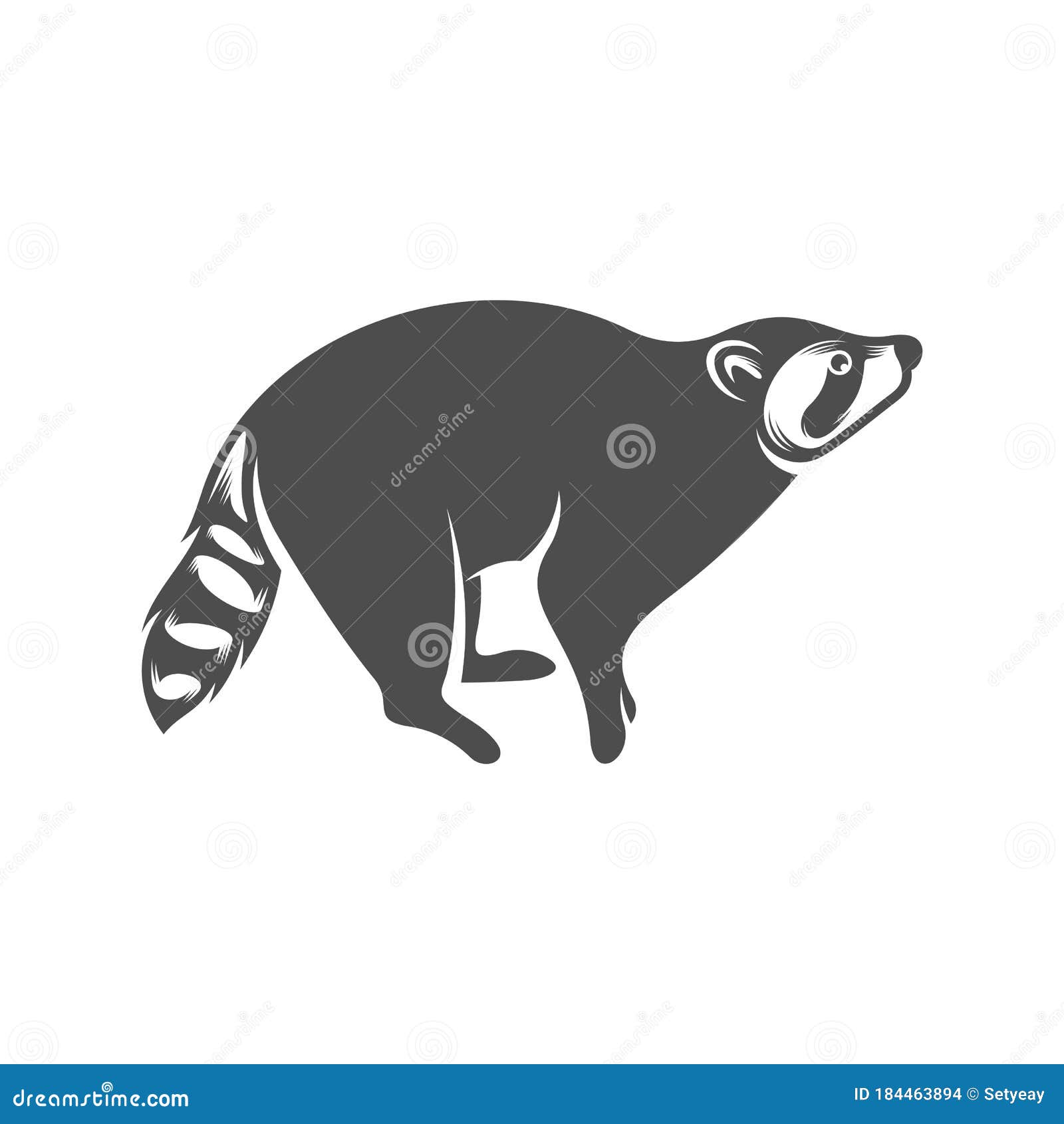 Racoon Logo Design Vector. Icon Symbol Stock Vector - Illustration of ...