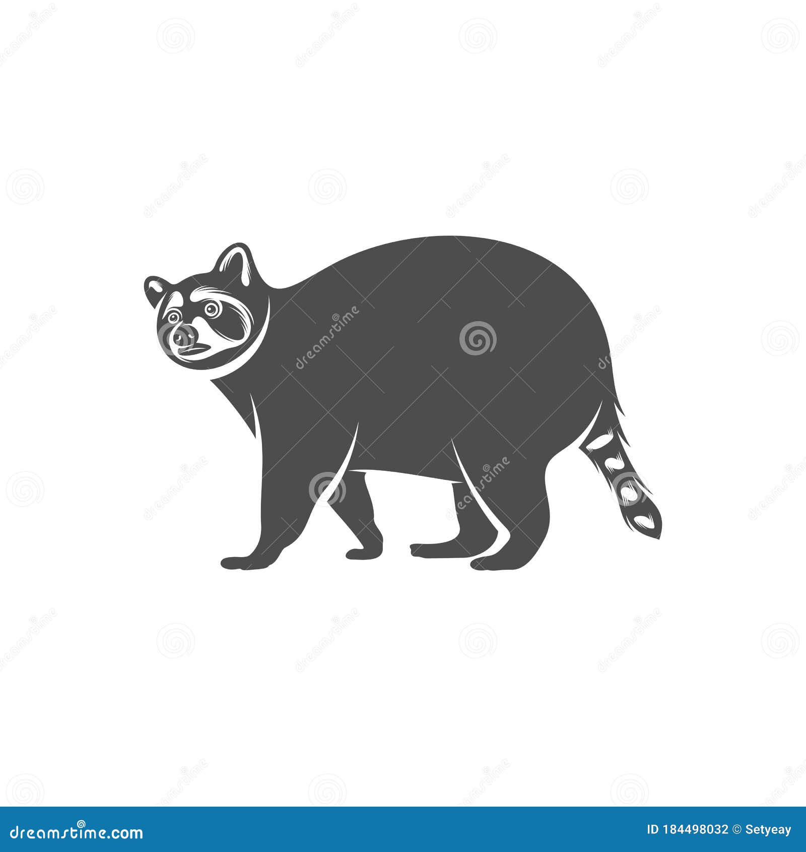 Racoon Logo Design Vector. Icon Symbol Stock Illustration ...