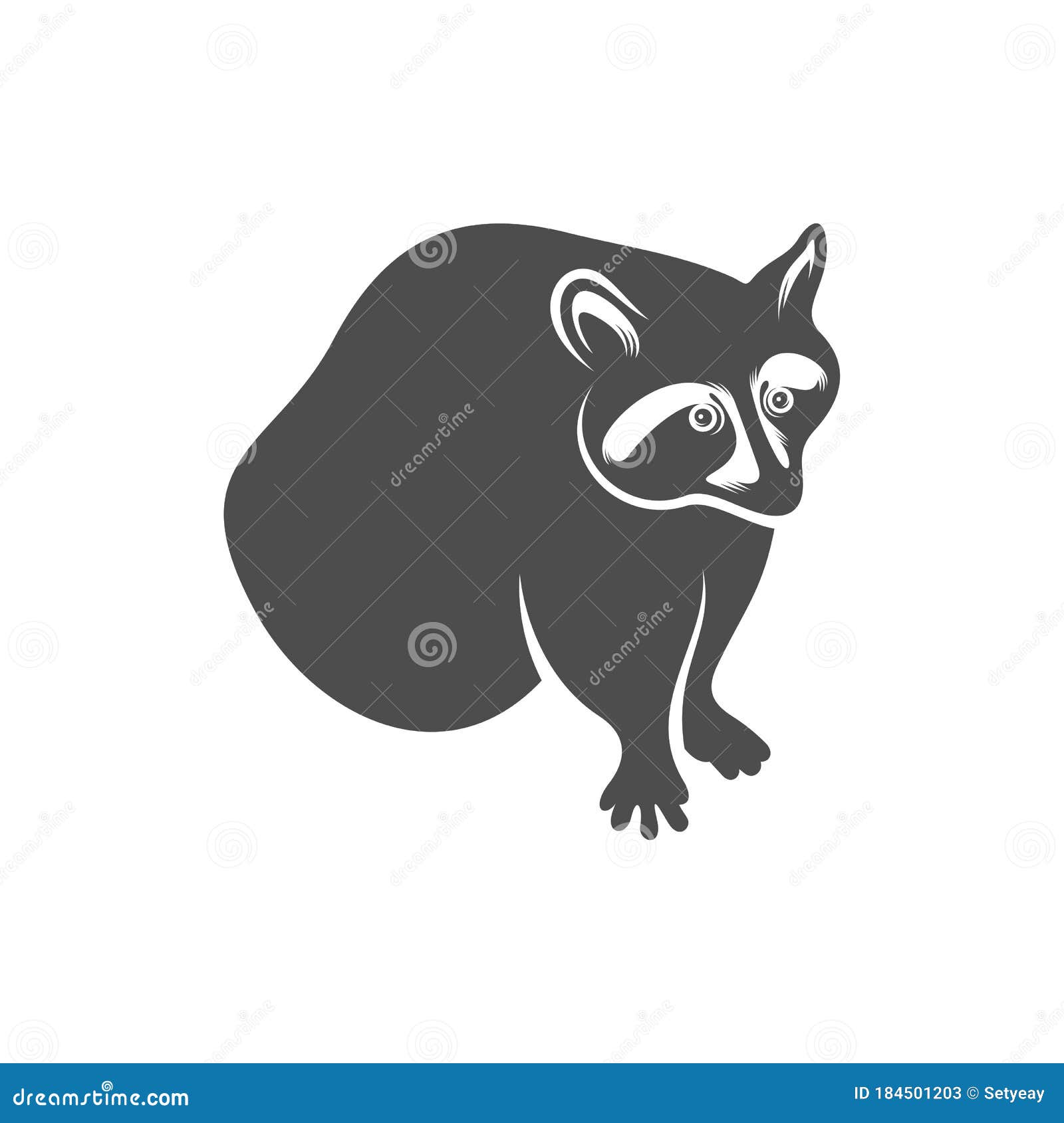 Racoon Logo Design Vector. Icon Symbol Stock Illustration ...