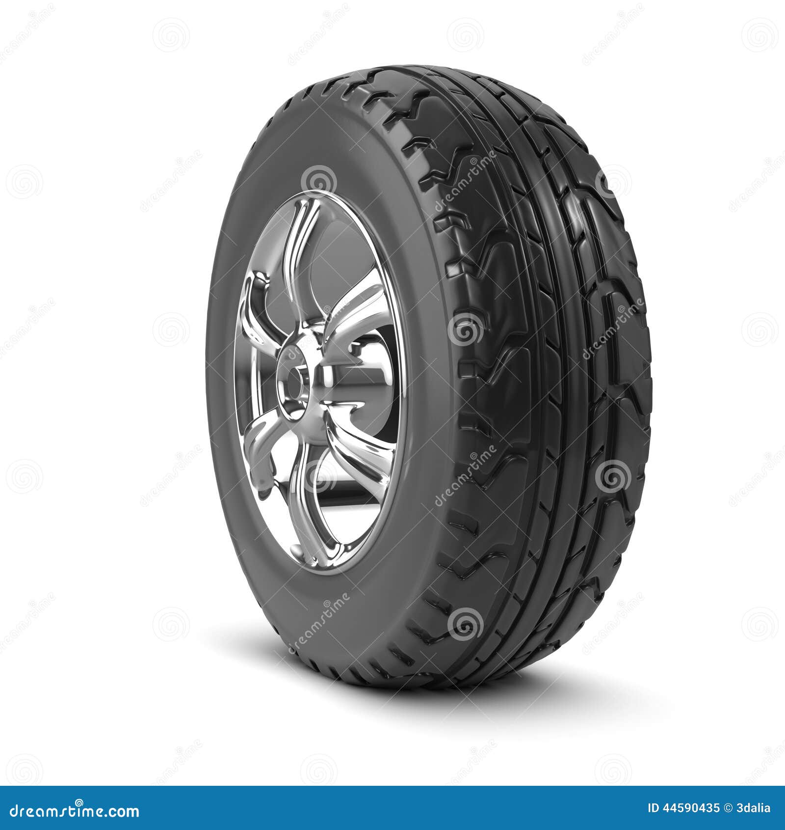 Rad des Autos 3d stock abbildung. Illustration von technik - 44590435