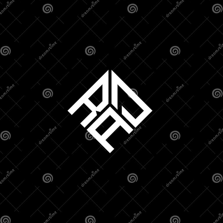 RAD Letter Logo Design on Black Background. RAD Creative Initials ...