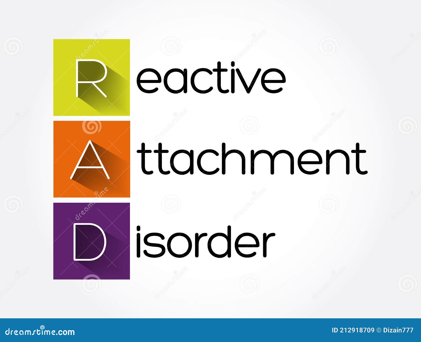 RAD - Reactive Attachment Disorder Acronym, Medical Concept Background ...