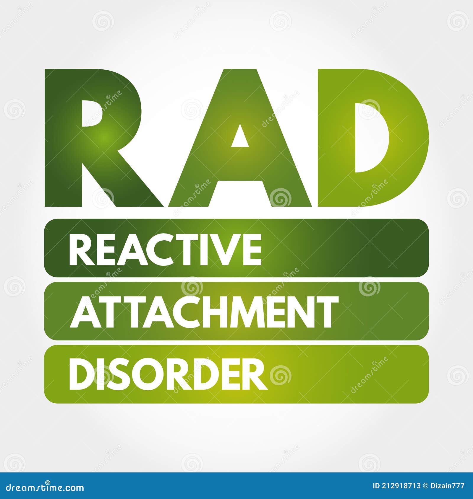 RAD - Reactive Attachment Disorder Acronym, Medical Concept Background ...