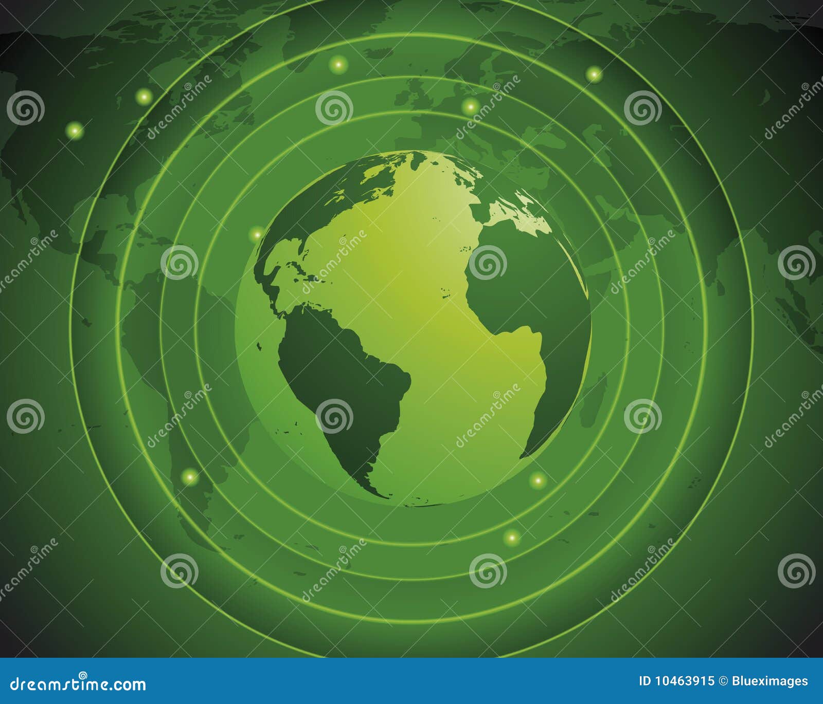 Radar stock vector. Illustration of communication, center - 10463915