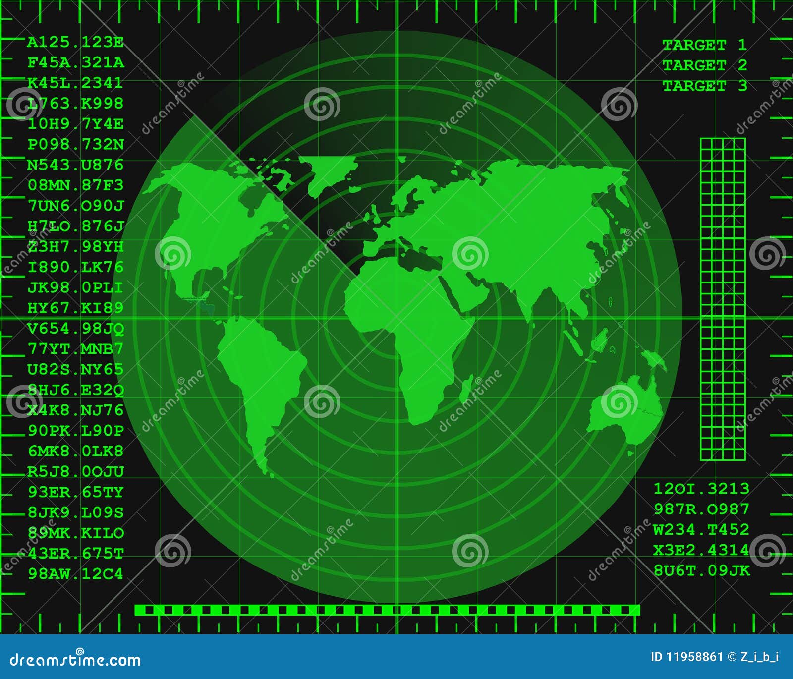 Radar stock illustration. Illustration of technology - 11958861
