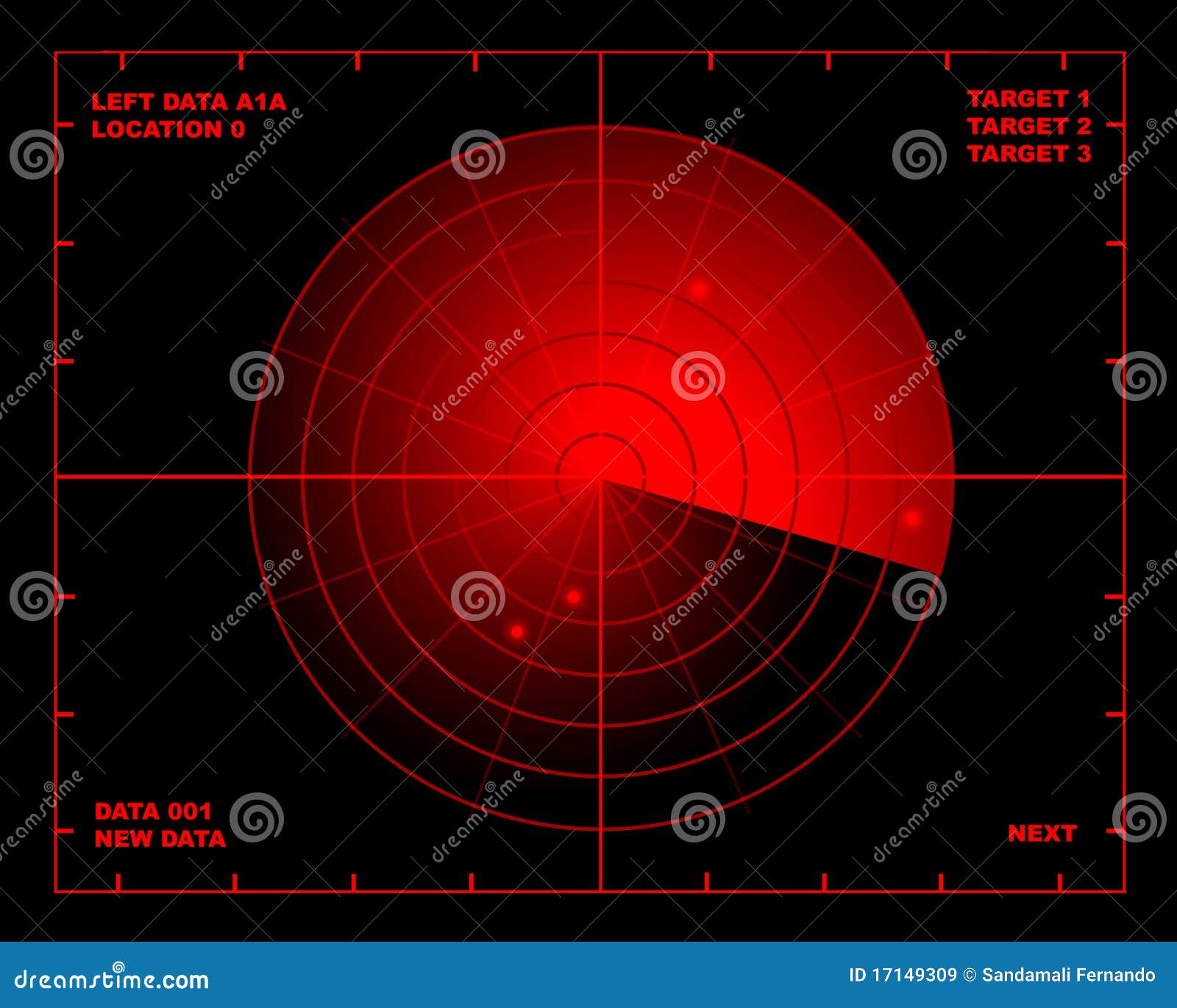Radar stock illustration. Illustration of ocean, diagram - 17149309