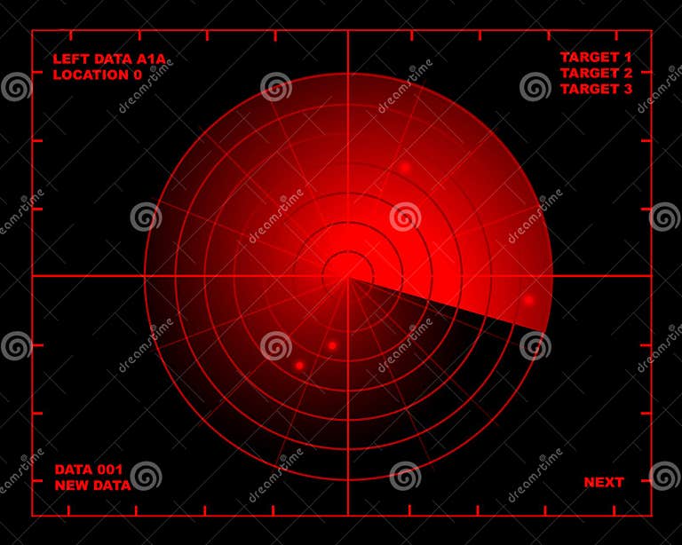 Radar stock illustration. Illustration of ocean, diagram - 17149309
