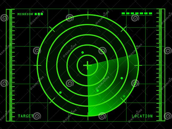 Radar stock vector. Illustration of grid, defense, chart - 20510307