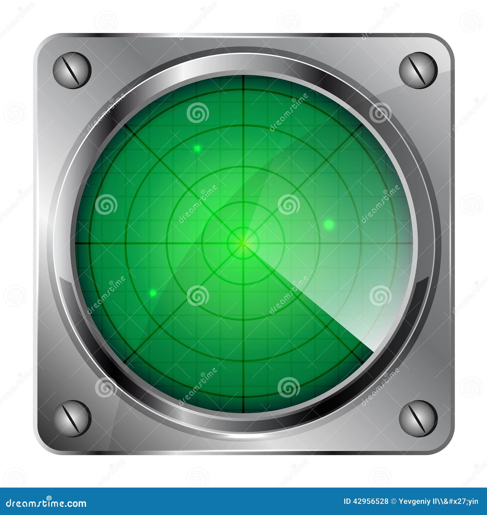 Radar vektor illustrationer. Illustration av skärm, radio - 42956528