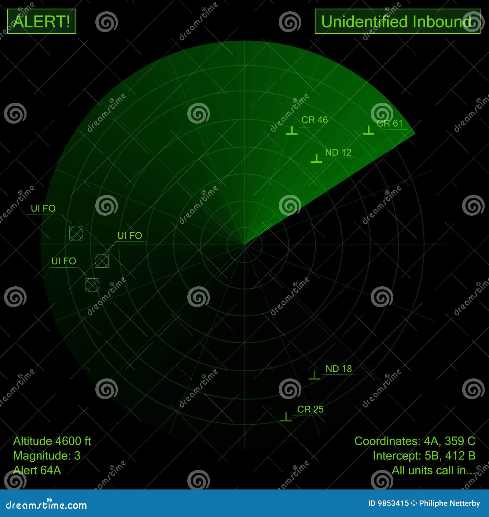 Radar stock illustration. Illustration of blip, guidance - 9853415