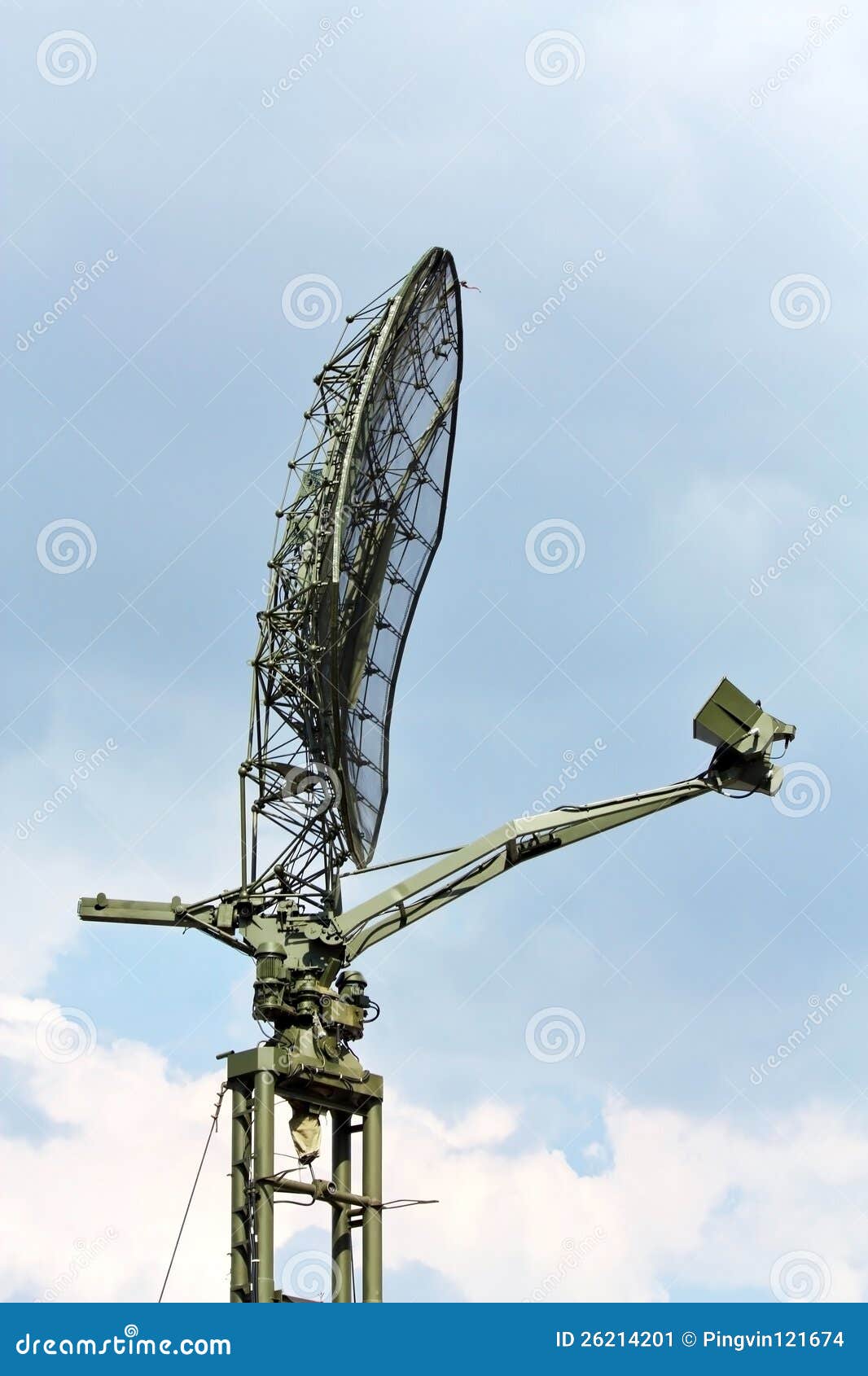 Radar antenna stock image. Image of connection, search - 26214201