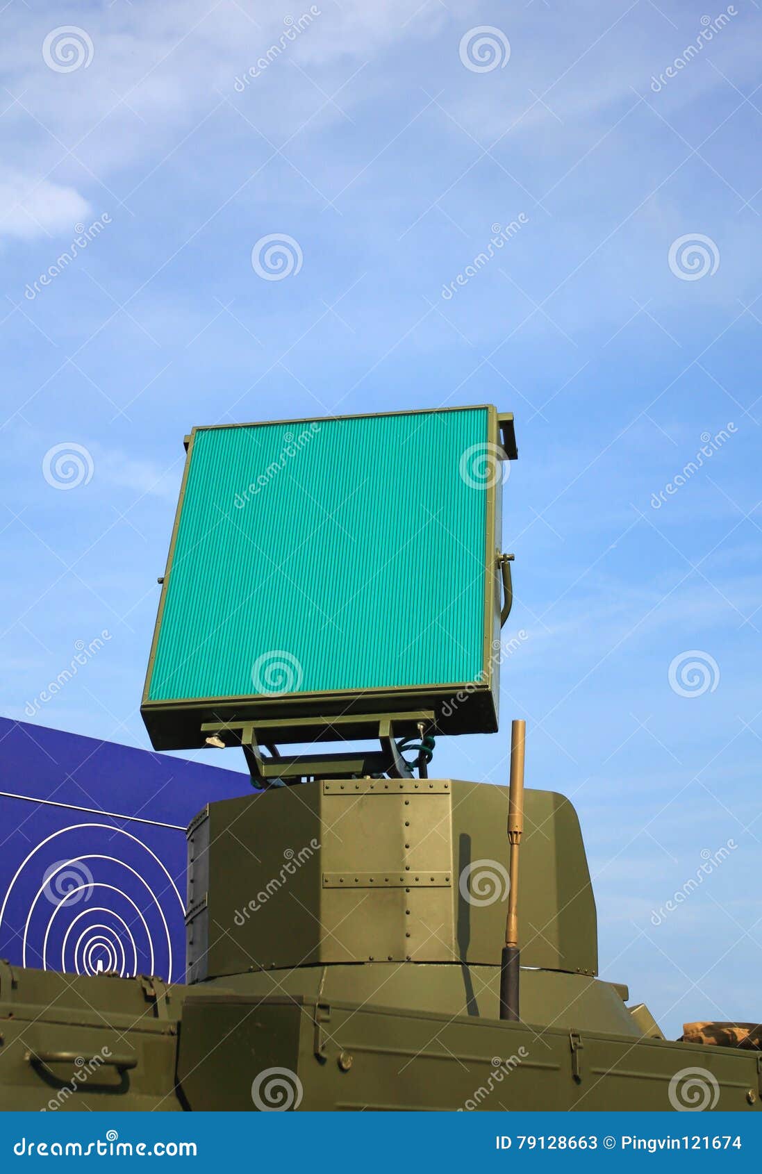 Radar Antenna of the Air Defence System Stock Image - Image of dish ...