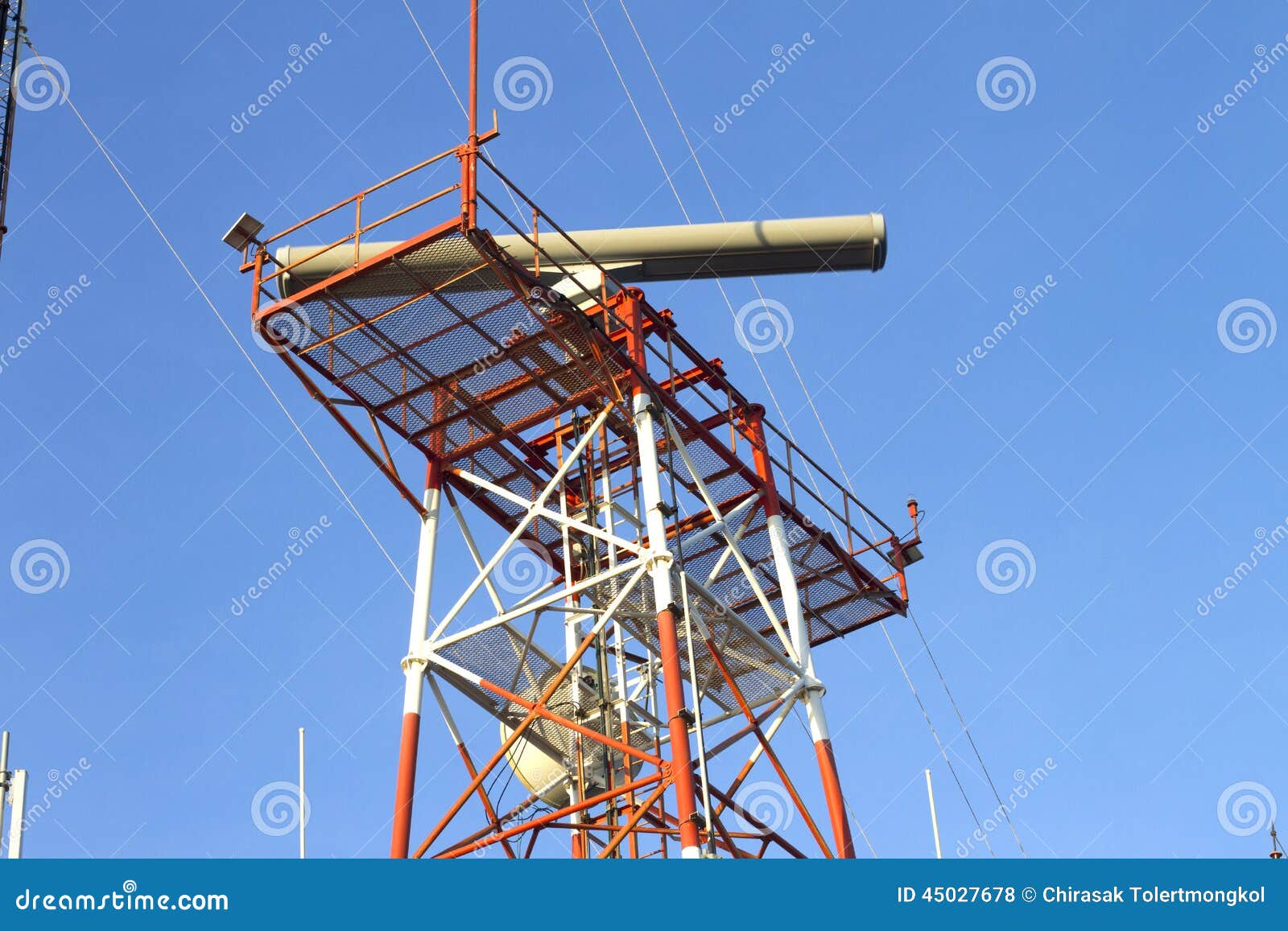 Radar antenna stock photo. Image of radar, safety, nautical - 45027678
