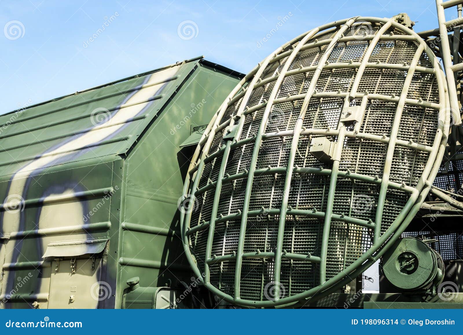 Radar Control Antenna On Multiple Launch Rocket System Weapons Stock ...