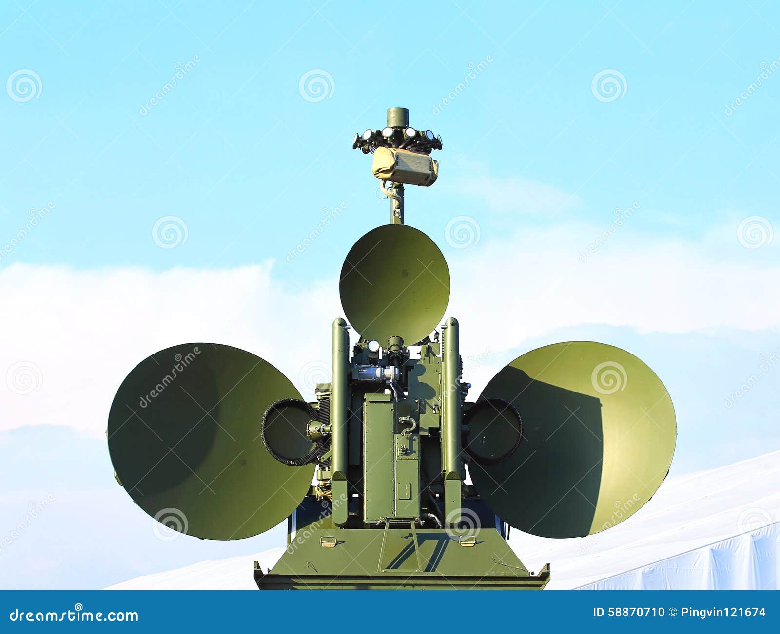 Radar antenna stock photo. Image of view, connection - 58870710