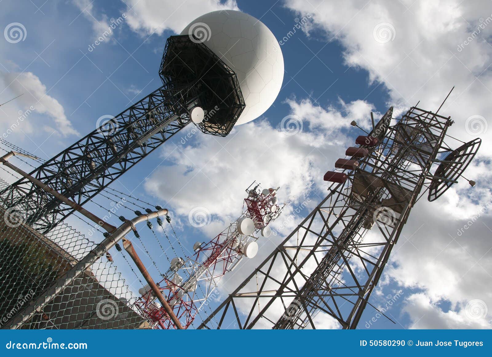 Radar base stock photo. Image of exploration, research - 50580290