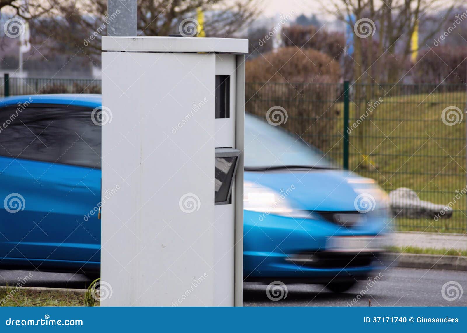 Radar Box for Speed Control Stock Photo - Image of measure, automatic ...